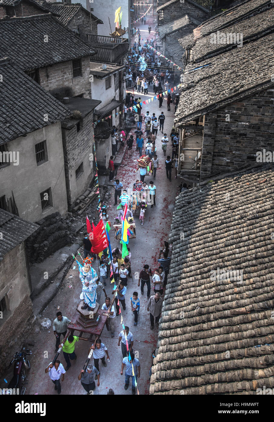 Guangdong city of Qingyuan province Lianzhou Temple,China Stock Photo ...