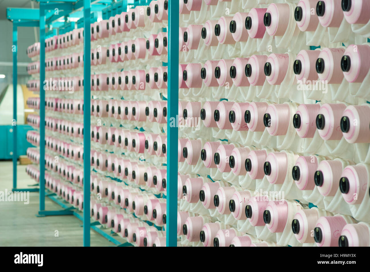 Silk reeling workshop Stock Photo - Alamy