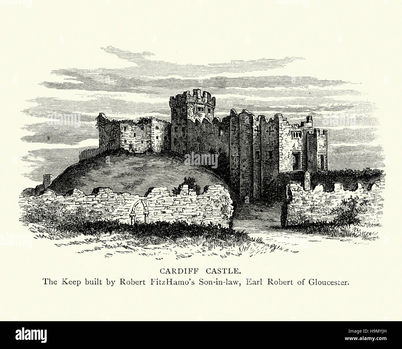 Drawing medieval castle hi-res stock photography and images - Alamy
