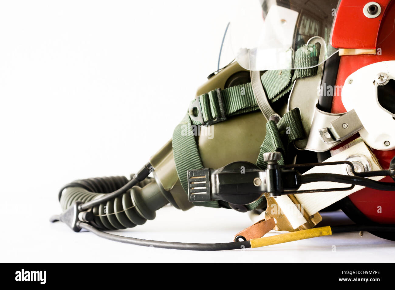 Helmet Of A Pilot Stock Photo - Alamy