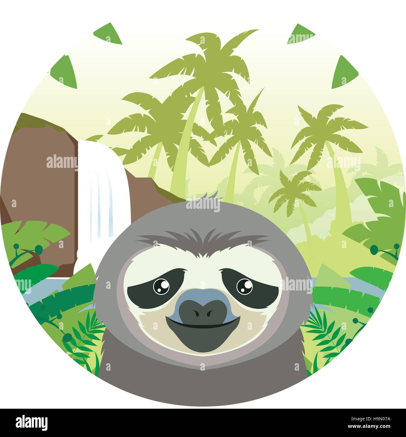Laziness sloth Stock Vector Images - Alamy