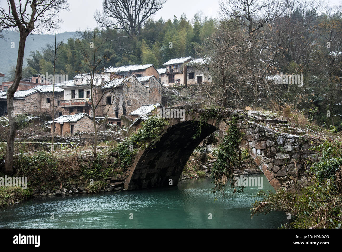 The scenery of Qingjiang village in Guangdong province,China Stock ...