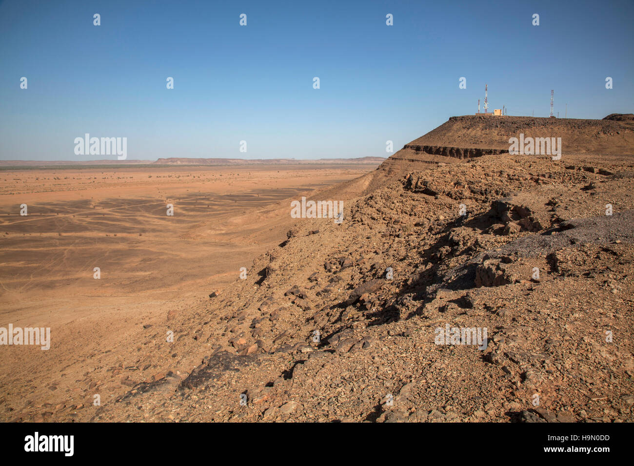 The start of the Tizi n' Tichka Pass, Atlas Mountains, Morocco and view ...