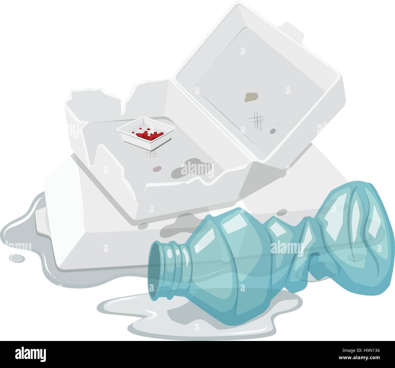 Dirty plastic box Stock Vector Images - Alamy