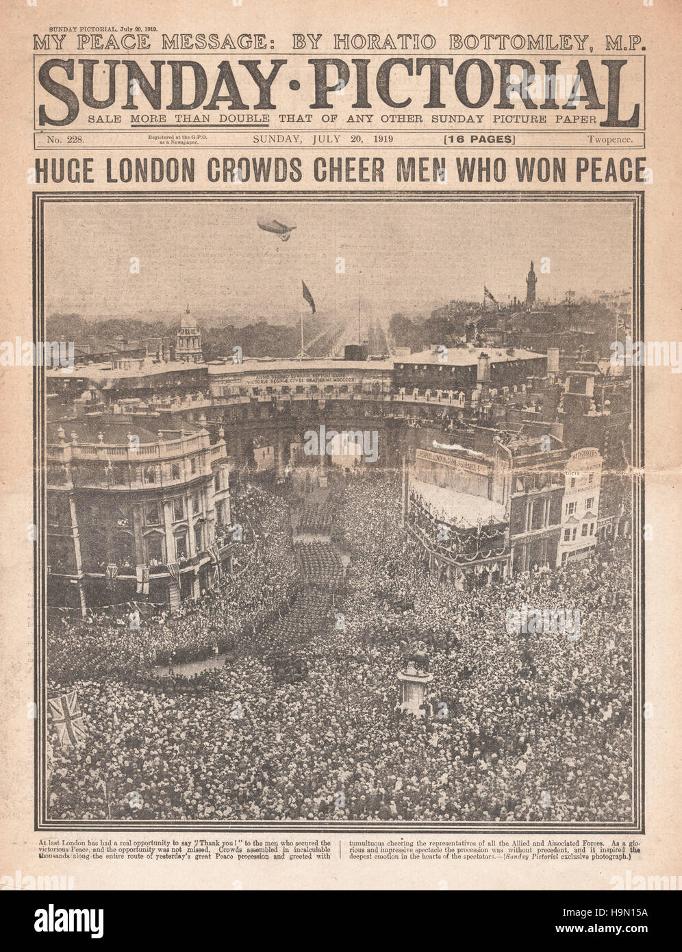 Victory march through london victory march through london hi-res stock ...
