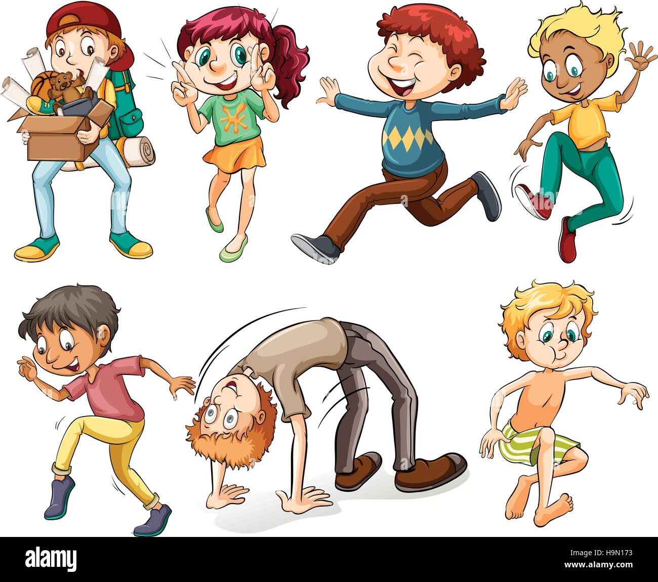 People doing different actions illustration Stock Vector Image & Art ... People doing different actions illustration Stock Vector Image & Art ...