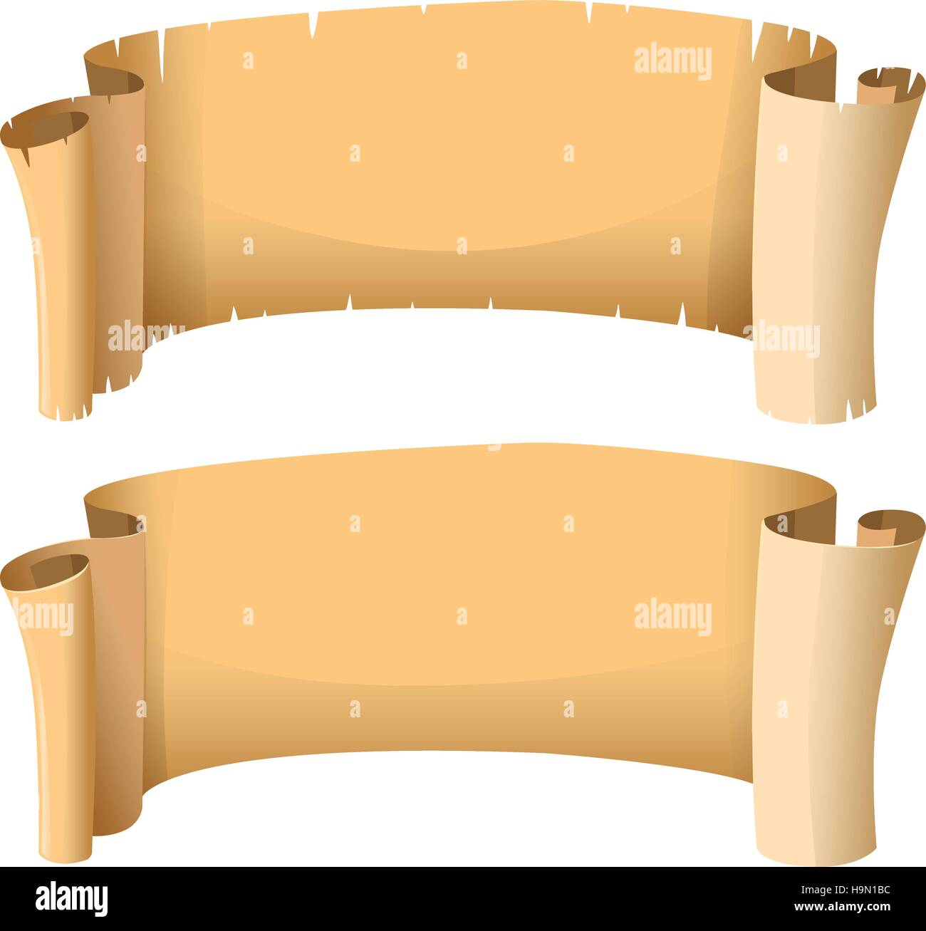 Medieval banners in two designs illustration Stock Vector Image & Art ...