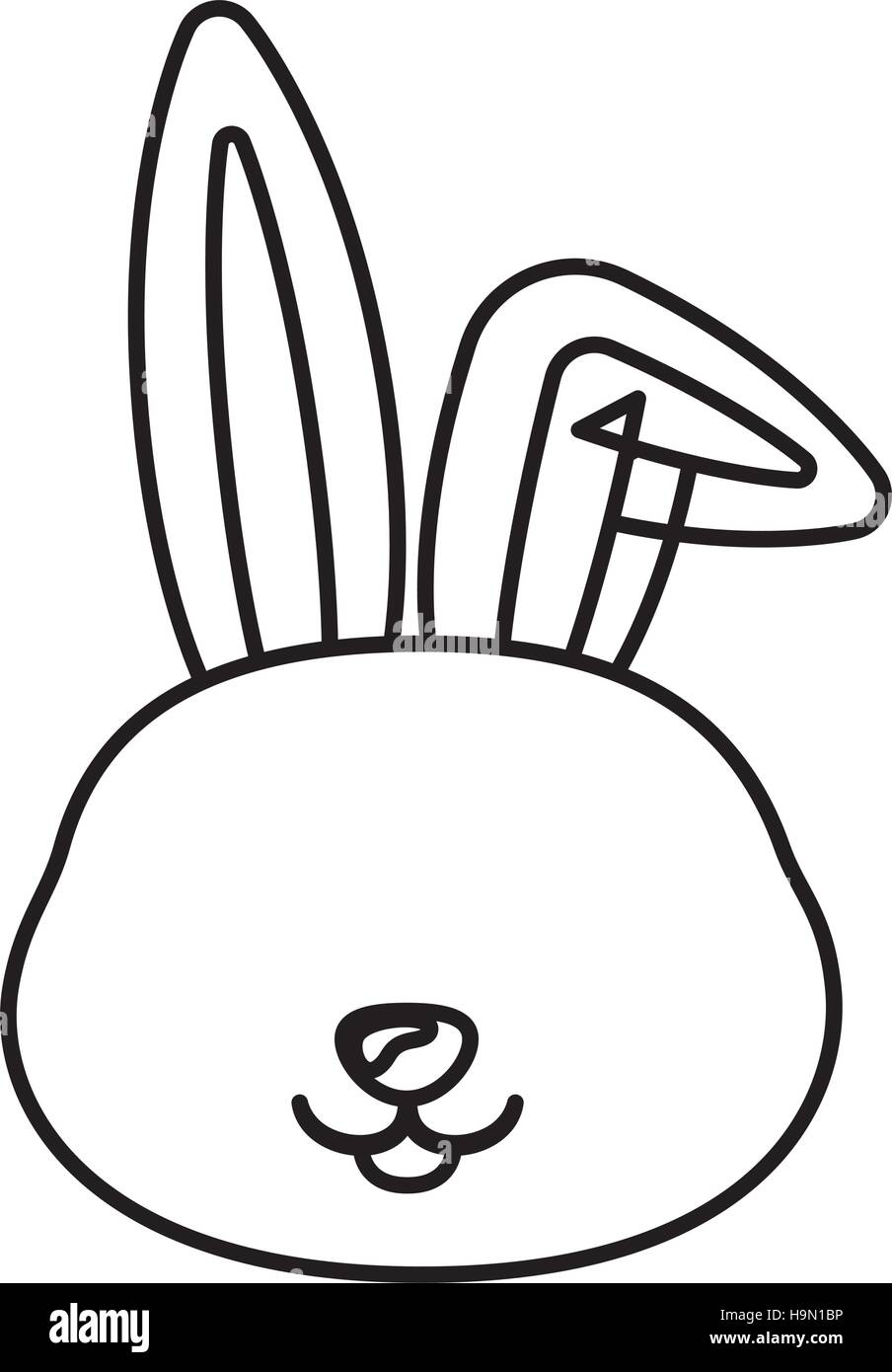 Rabbit cartoon icon. Animal cute adorable creature and friendly theme ...