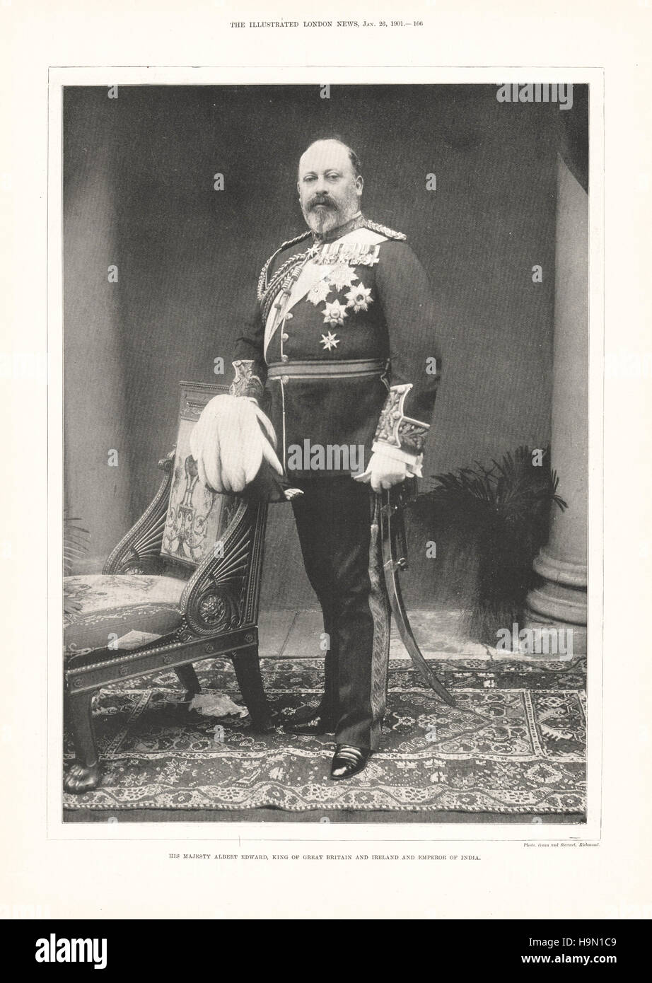 1901 Illustrated London News King Edward VII Stock Photo - Alamy