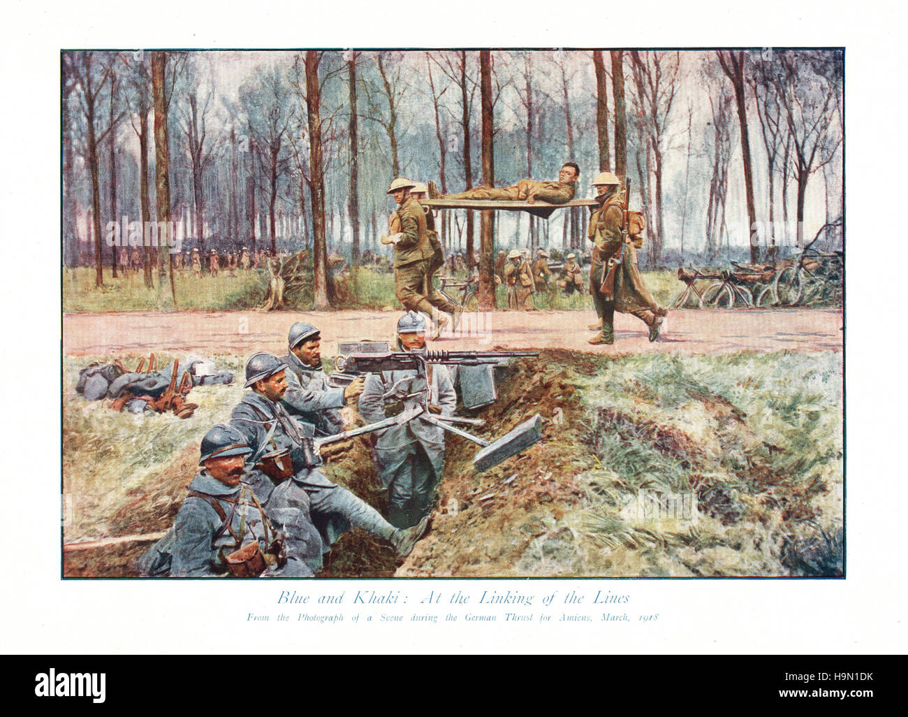 War 1918 machine gun hi-res stock photography and images - Alamy