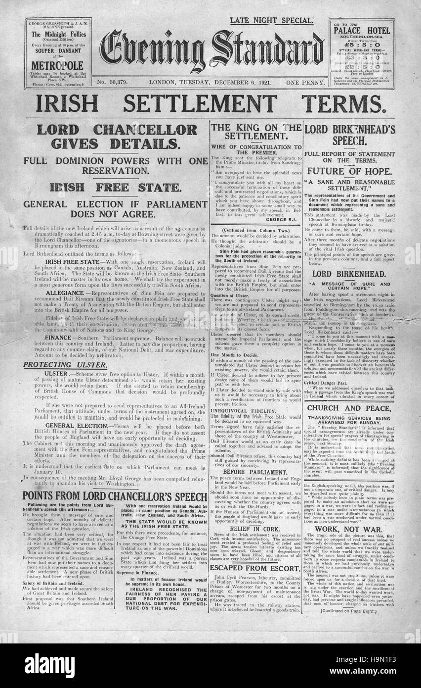 Anglo irish treaty hi-res stock photography and images - Alamy