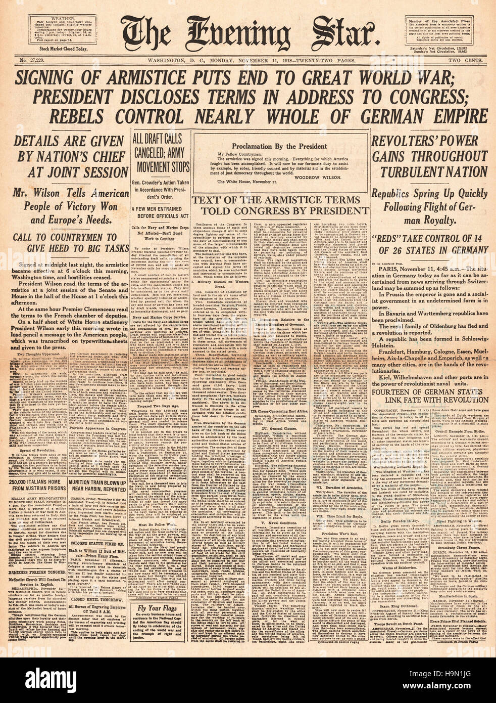 1927 The Evening Star front page (Washington) Charles Lindbergh flies ...