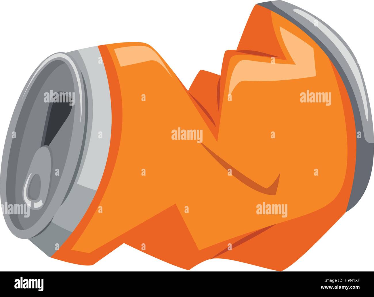Used can in orange color illustration Stock Vector Image & Art - Alamy