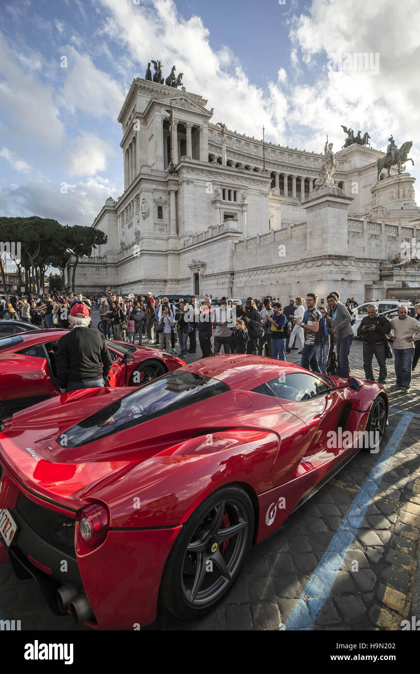 The Ferrari Store reopening on Via Tomacelli in Rome, Italy, after a ...