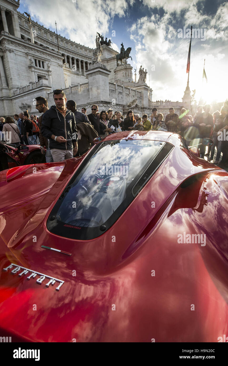 The Ferrari Store reopening on Via Tomacelli in Rome, Italy, after a ...