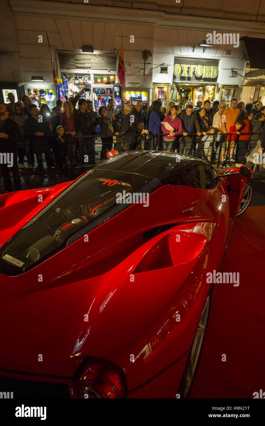 The Ferrari Store reopening on Via Tomacelli in Rome, Italy, after a ...