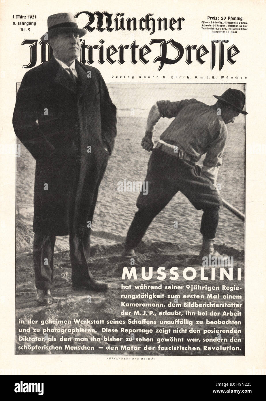 Mussolini hi-res stock photography and images - Alamy