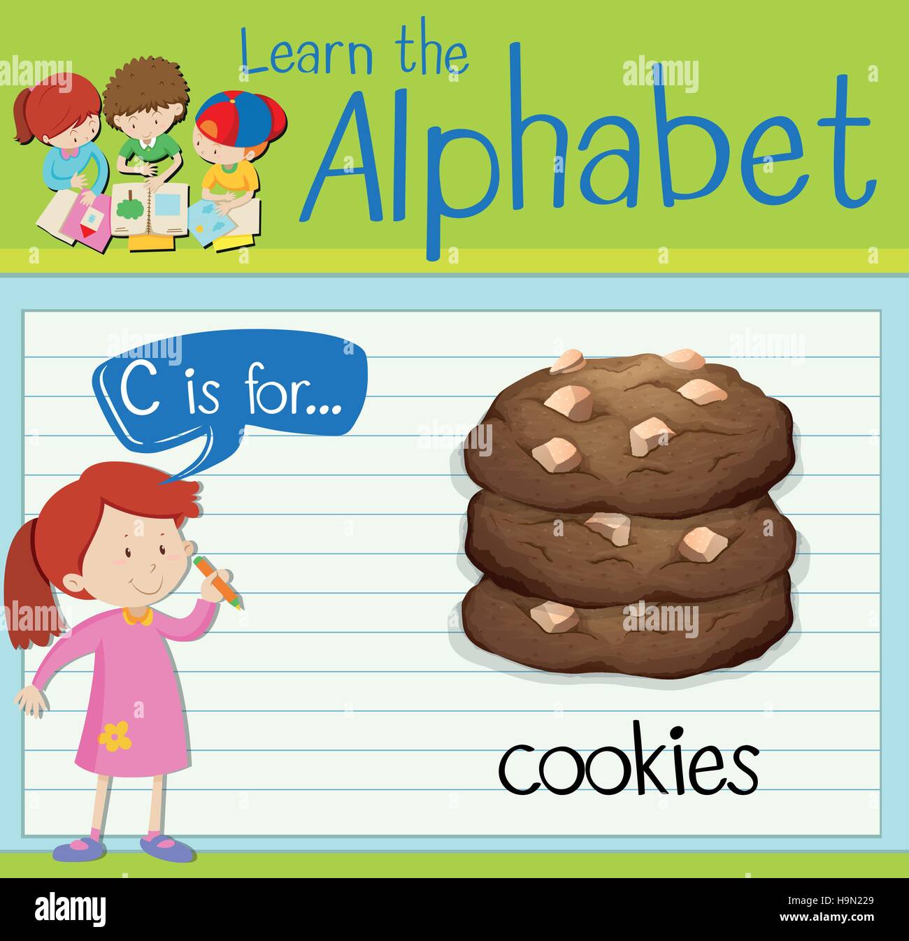 Chocolate chip cookies clipart hi-res stock photography and images - Alamy