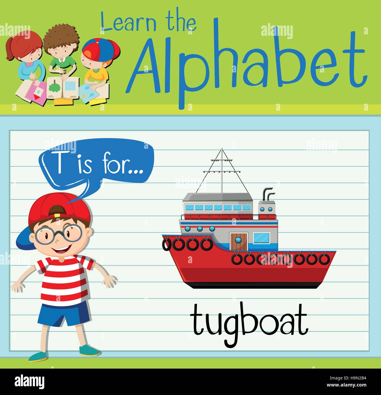 Tugboat activity Stock Vector Images - Alamy