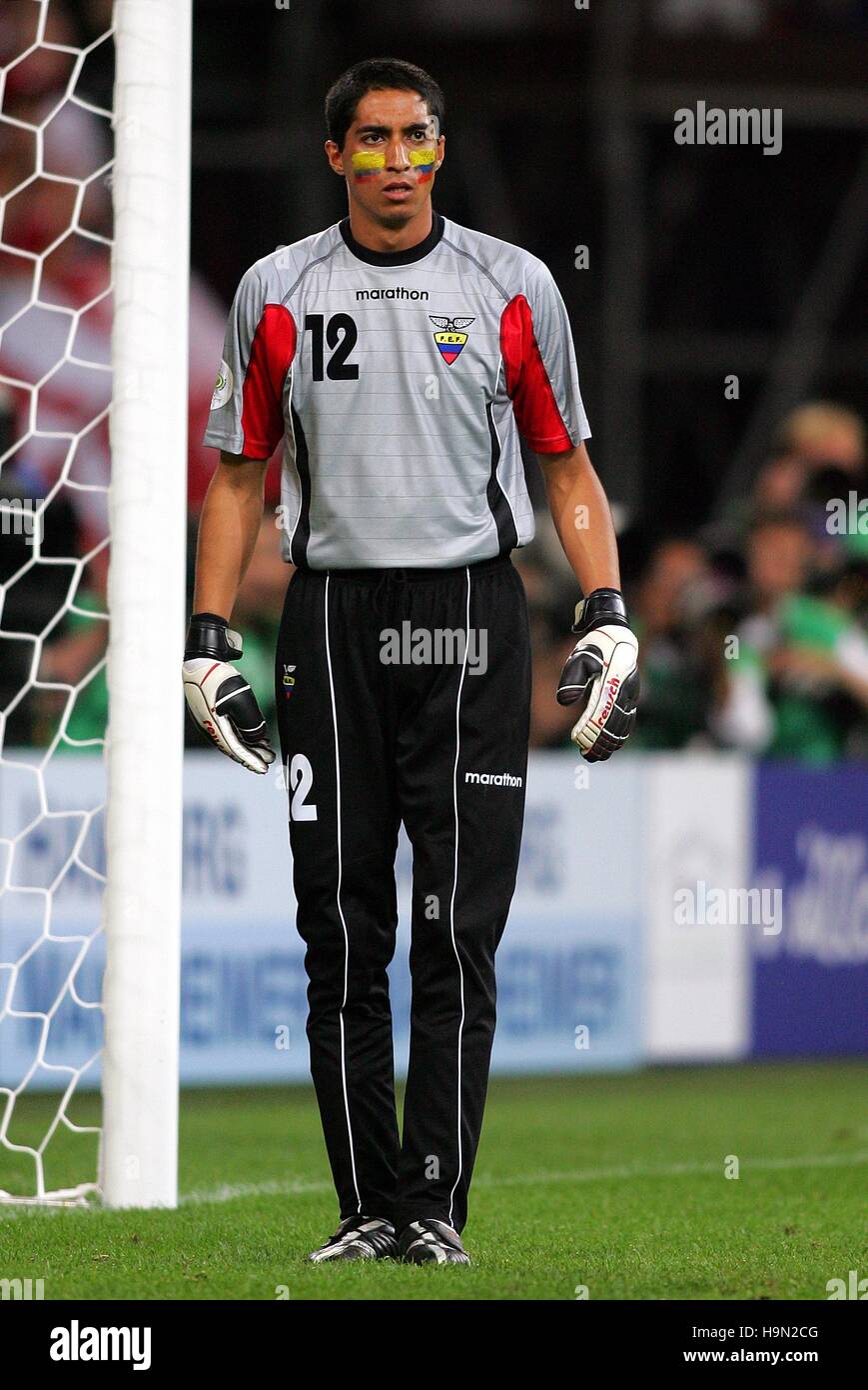 CRISTIAN MORA ECUADOR & LDU QUITO WORLD CUP GELSENKIRCHEN GERMANY 09 June 2006 Stock Photo - Alamy