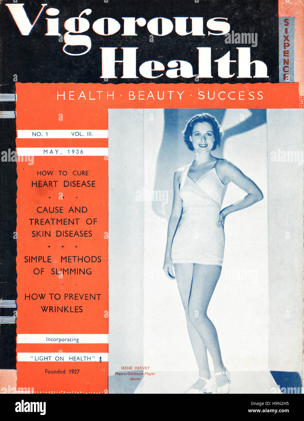 1936 Vigorous Health Magazine No. 1, Vol. 3 Stock Photo - Alamy