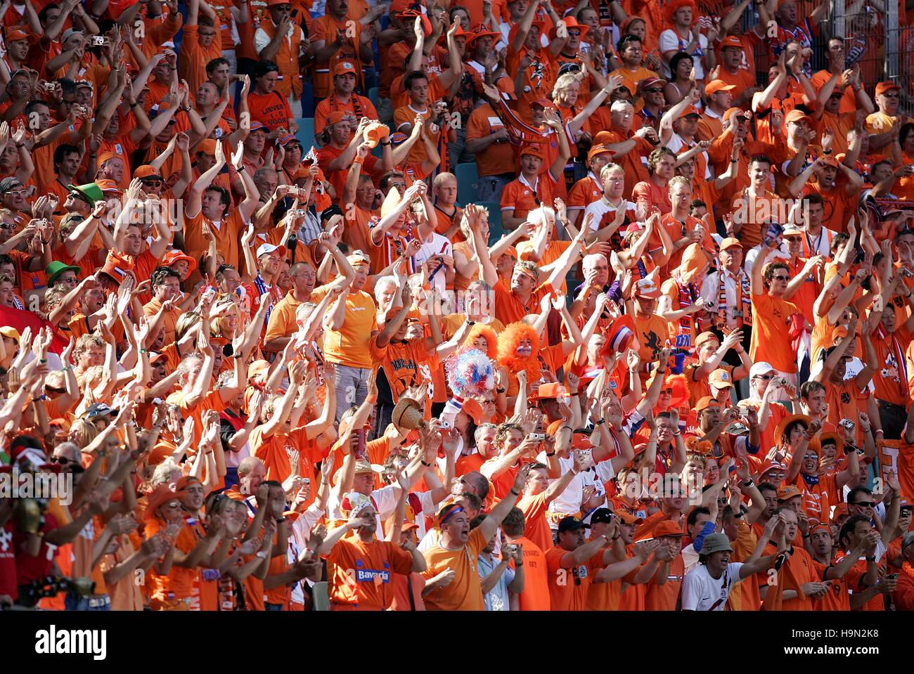 DUTCH FANS SERBIA MONTENEGRO V HOLLAND WORLD CUP LEIPZIG GERMANY 11 ...