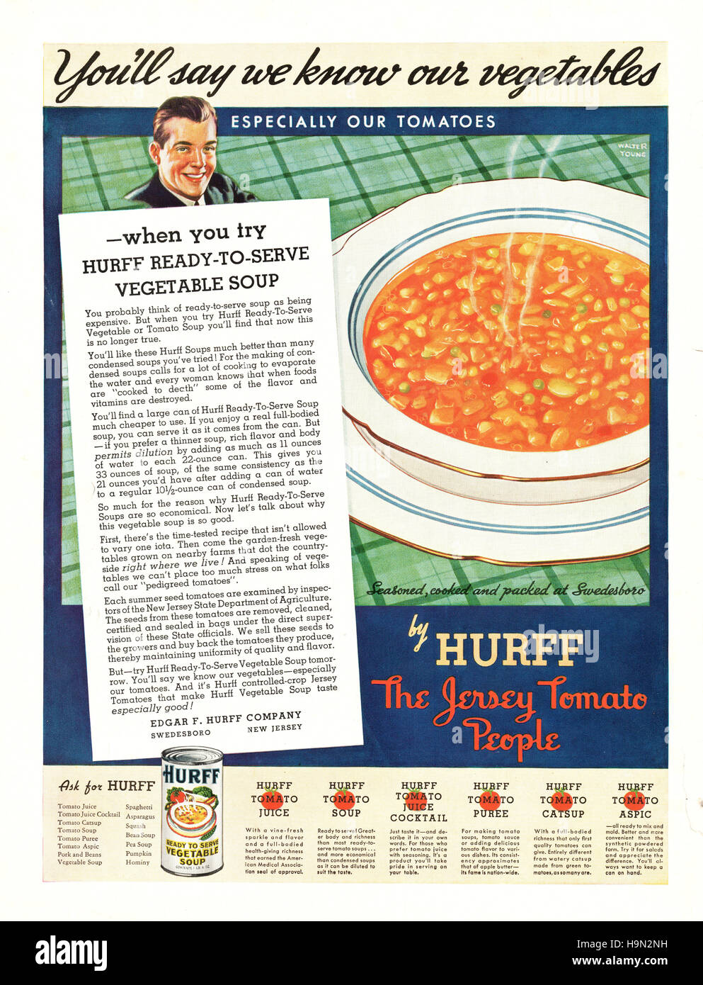 Soup advert hi-res stock photography and images - Alamy