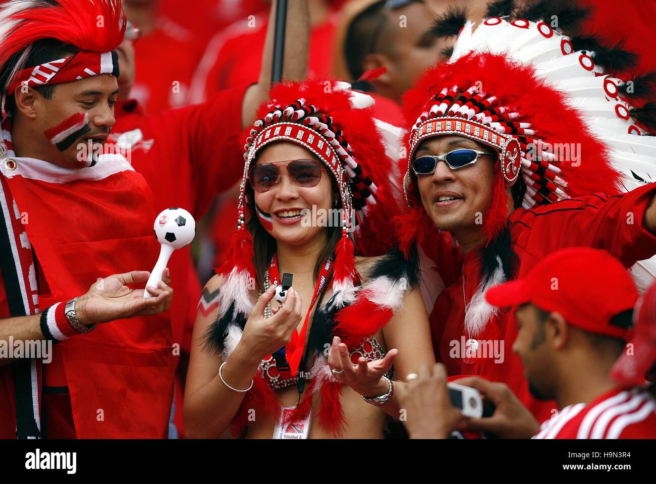 TRINIDAD & TOBAGO FANS ENGLAND V TRINIDAD & TOBAGO WORLD CUP NUREMBURG ...