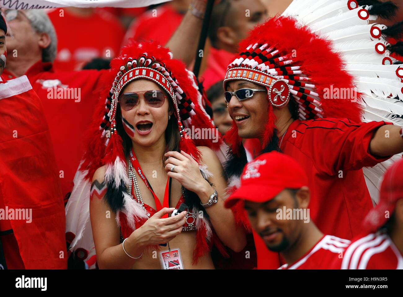 TRINIDAD & TOBAGO FANS ENGLAND V TRINIDAD & TOBAGO WORLD CUP NUREMBURG ...