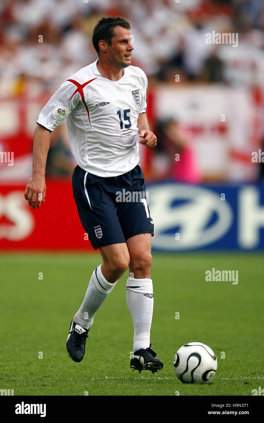 JAMIE CARRAGHER ENGLAND & LIVERPOOL FC WORLD CUP NUREMBURG GERMANY 15 June 2006 Stock Photo - Alamy