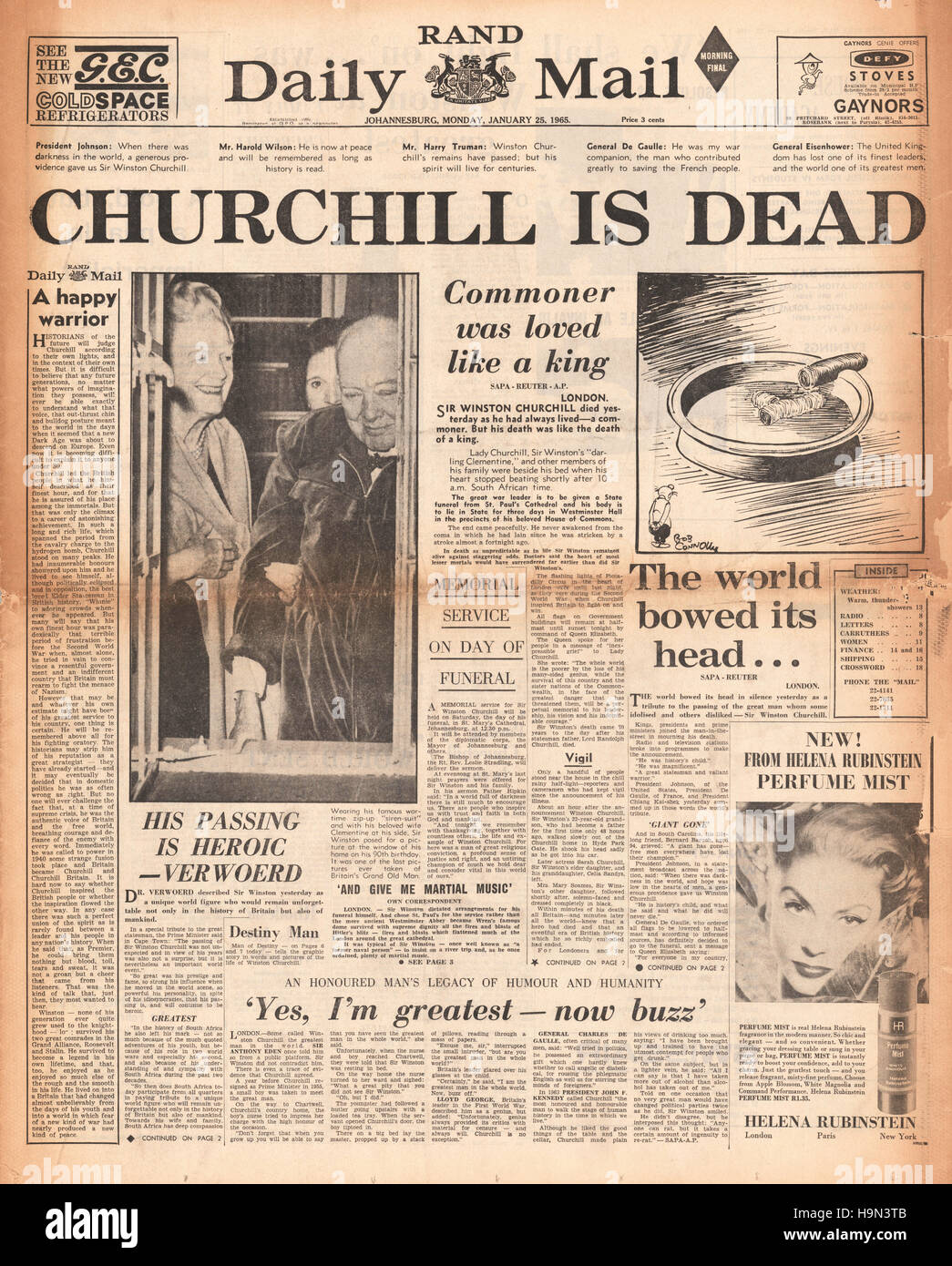 Randolph churchill africa hi-res stock photography and images - Alamy
