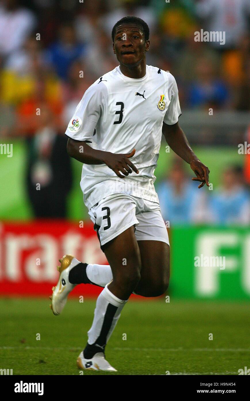 ASAMOAH GYAN GHANA & MODENA WORLD CUP HANNOVER GERMANY 12 June 2006 ...