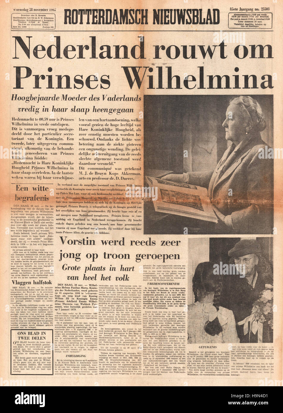 Princess wilhelmina hi-res stock photography and images - Alamy