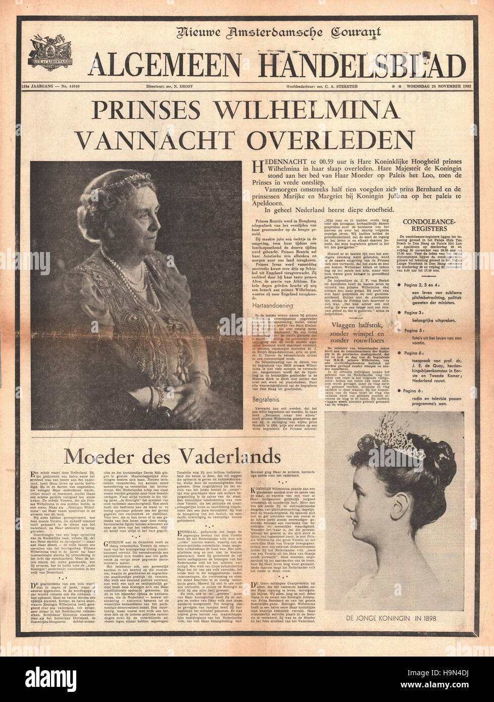 Princess Wilhelmina Of The Netherlands Stock Photos & Princess ...