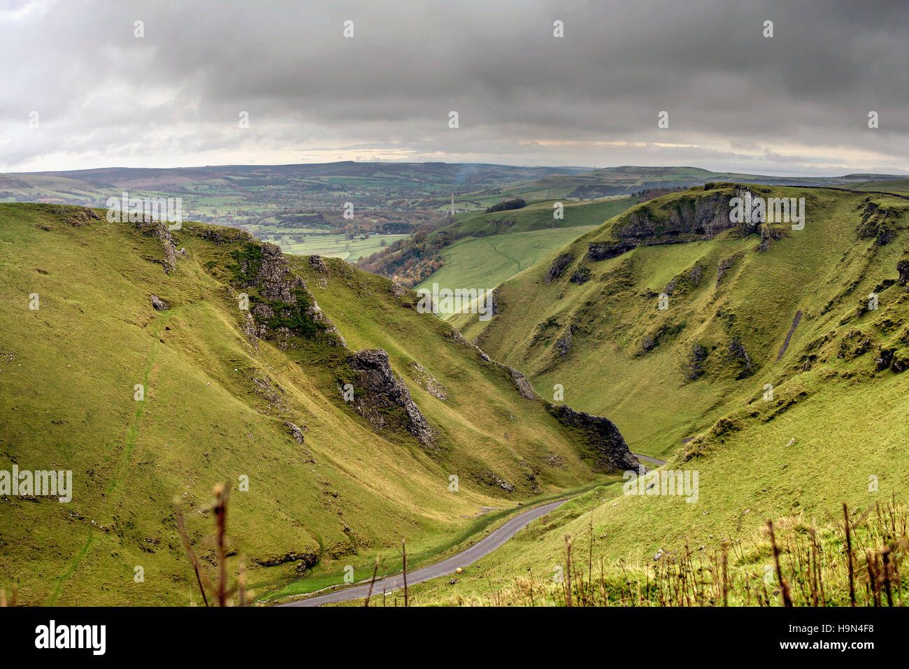 Road Leading through a Valley Stock Photo - Alamy