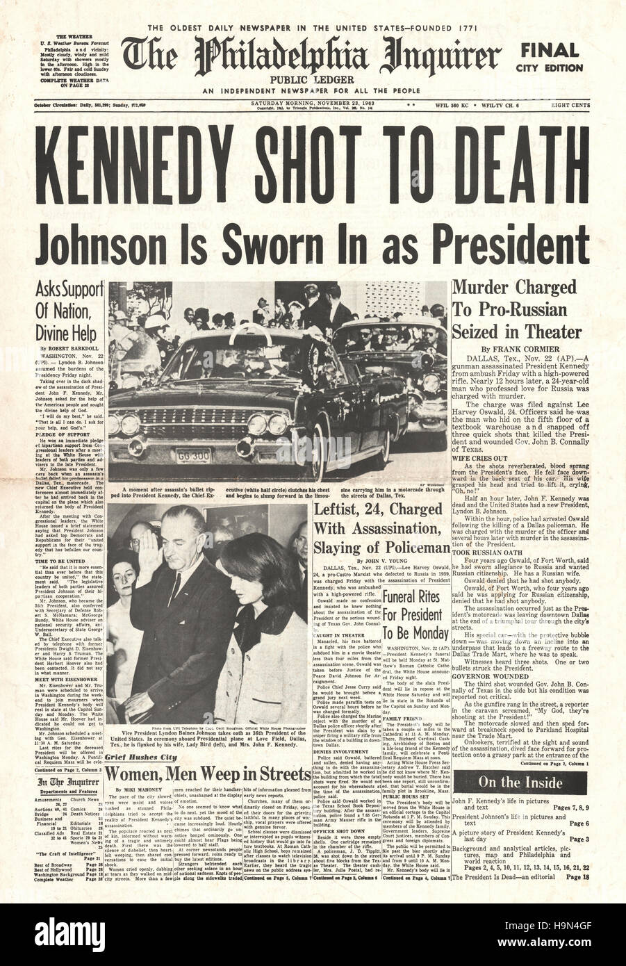Kennedy dallas 1963 hi-res stock photography and images - Alamy