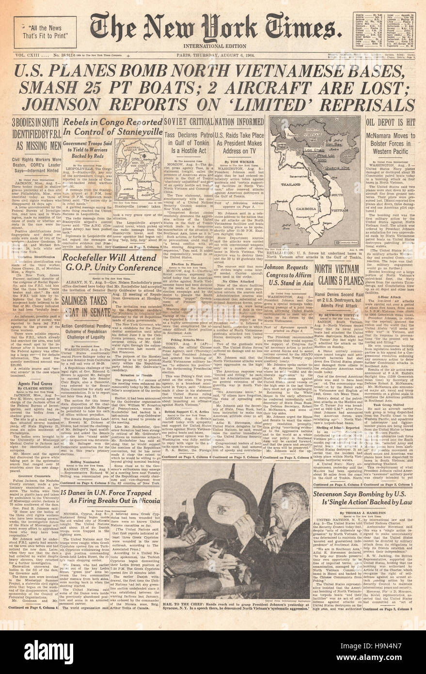 Vietnam war newspaper hi-res stock photography and images - Alamy