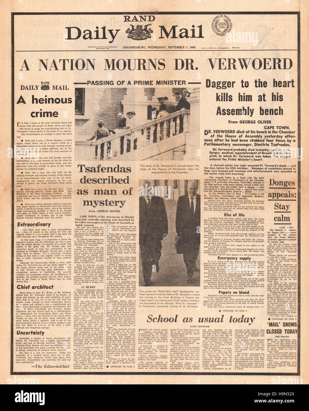 Hendrik verwoerd hi-res stock photography and images - Alamy