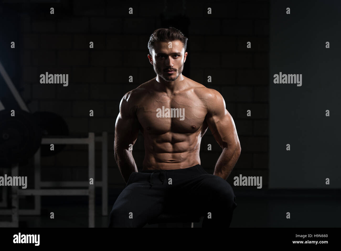 Handsome Good Looking And Attractive Young Man With Muscular Body ...