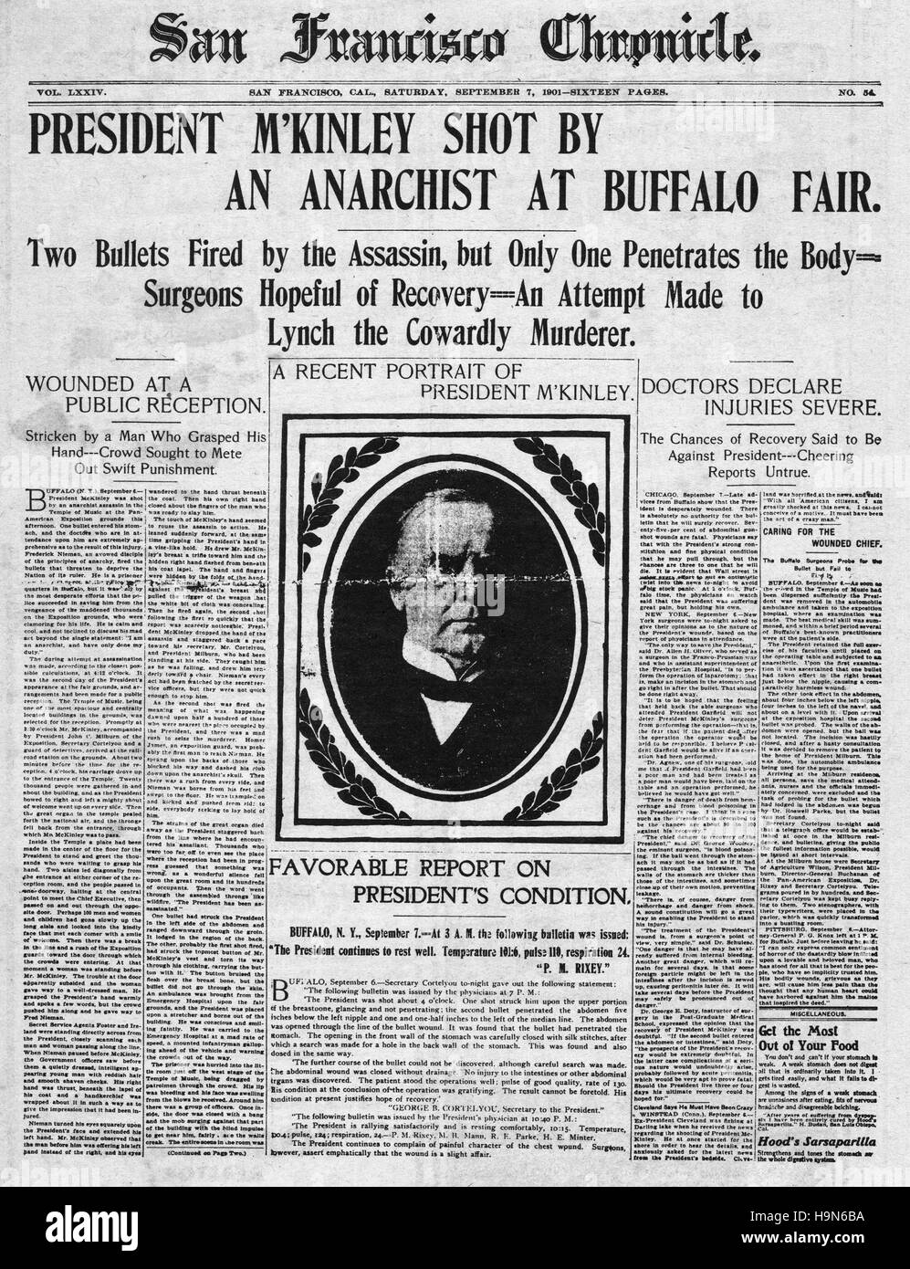 President mckinley assassination hi-res stock photography and images ...