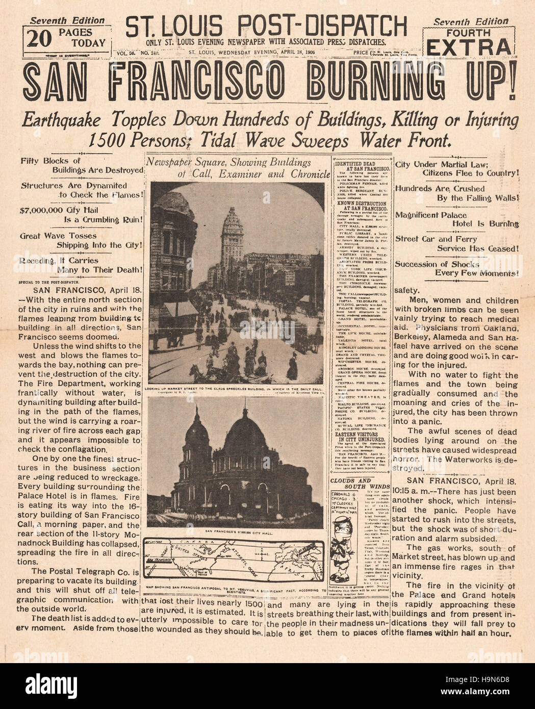 1906 san francisco earthquake hi-res stock photography and images - Alamy