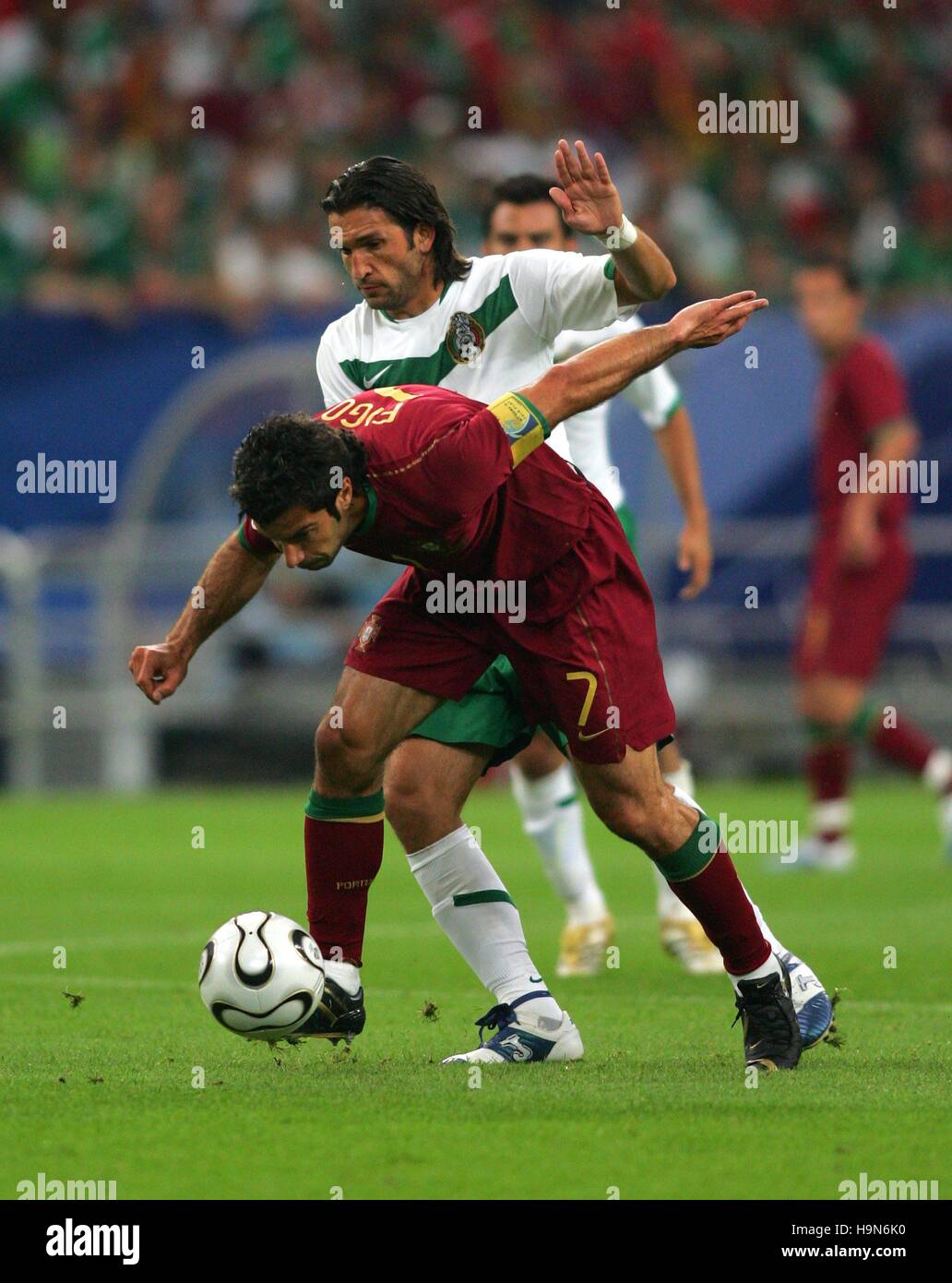 LUIS FIGO & JOSE FONSECA PORTUGAL V MEXICO GELSENKIRCHEN GERMANY 21 ...