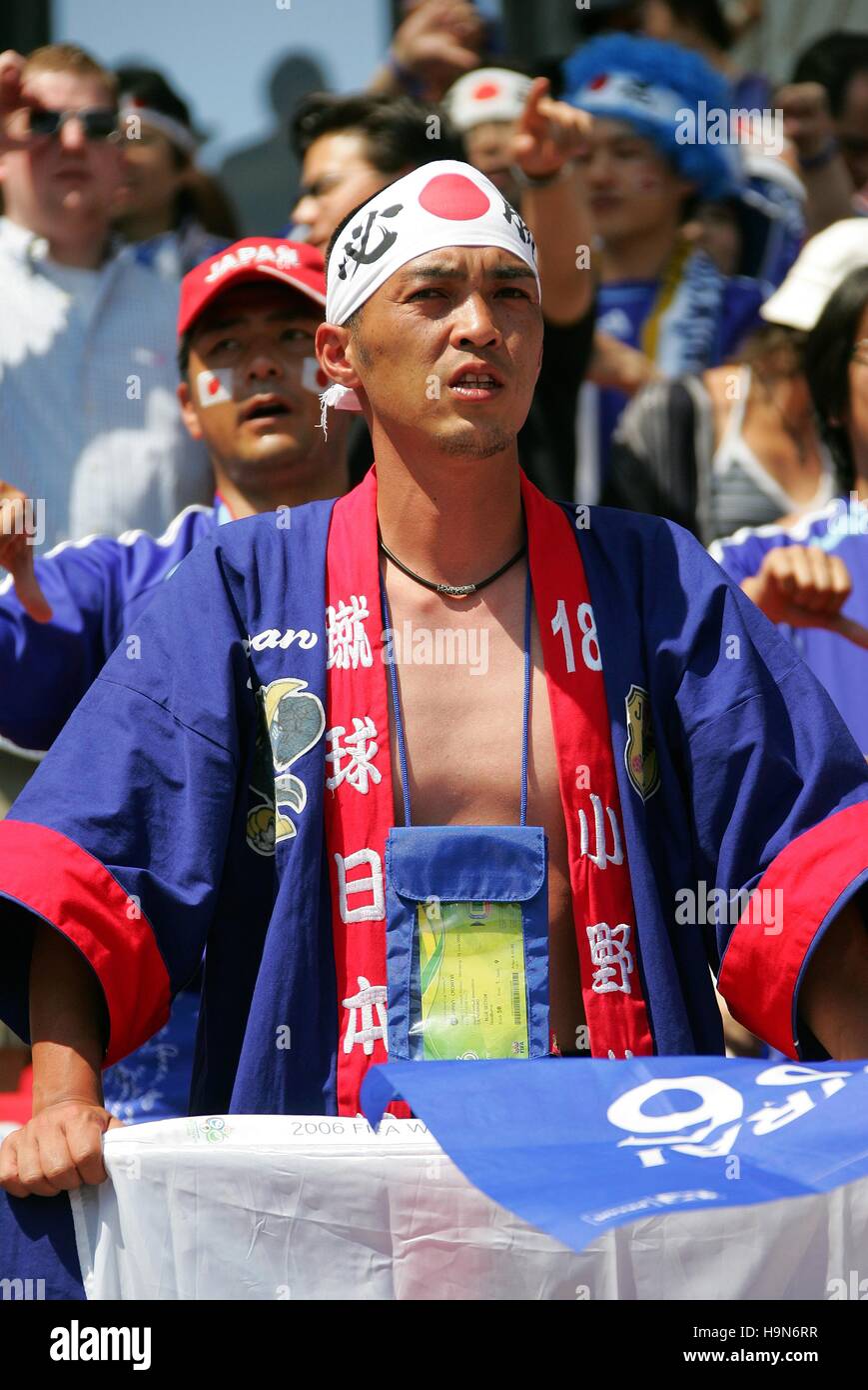 JAPANESE FAN JAPAN V CROATIA WORLD CUP NUREMBERG GERMANY 18 June 2006 ...