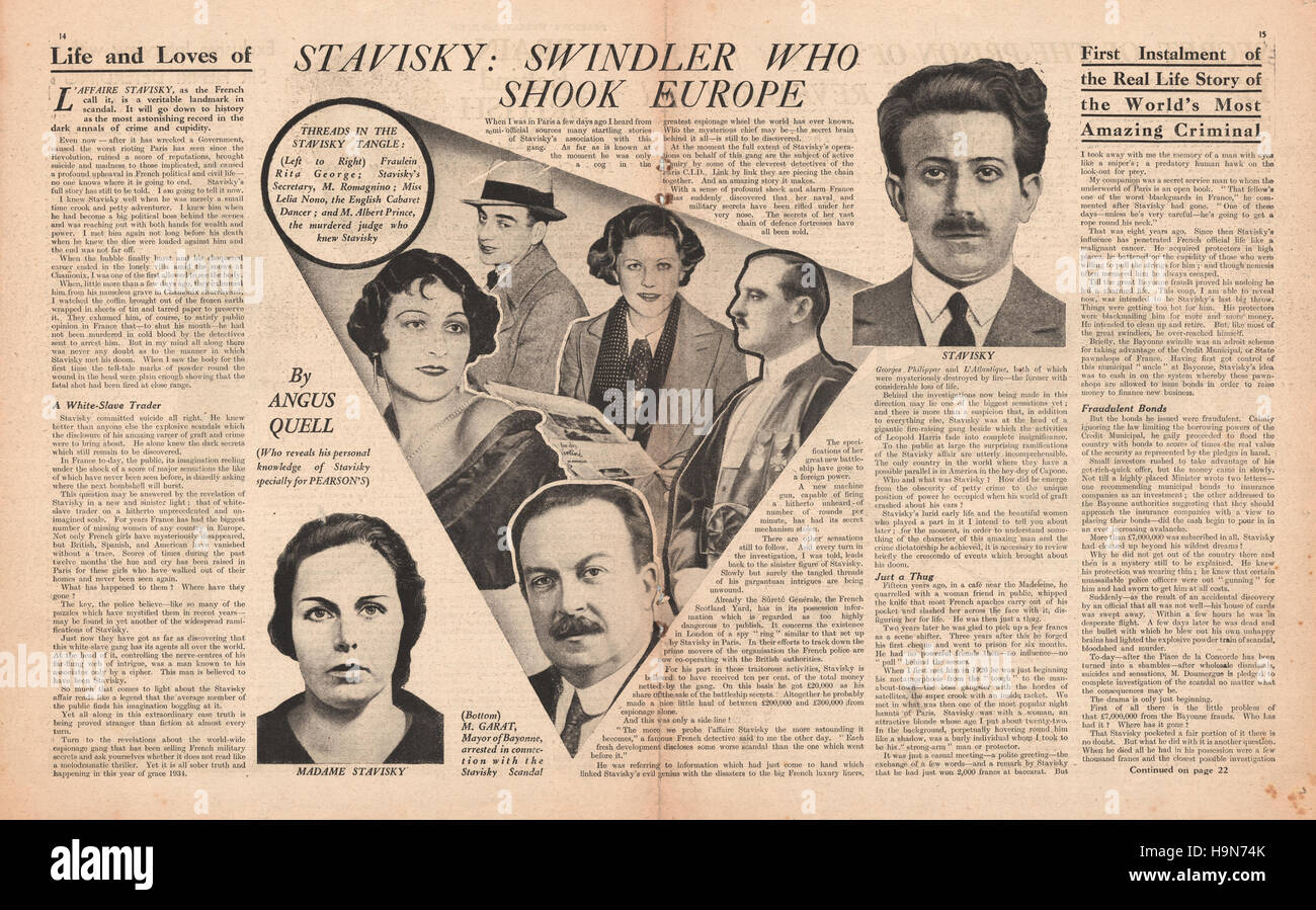 Alexandre stavisky hi-res stock photography and images - Alamy