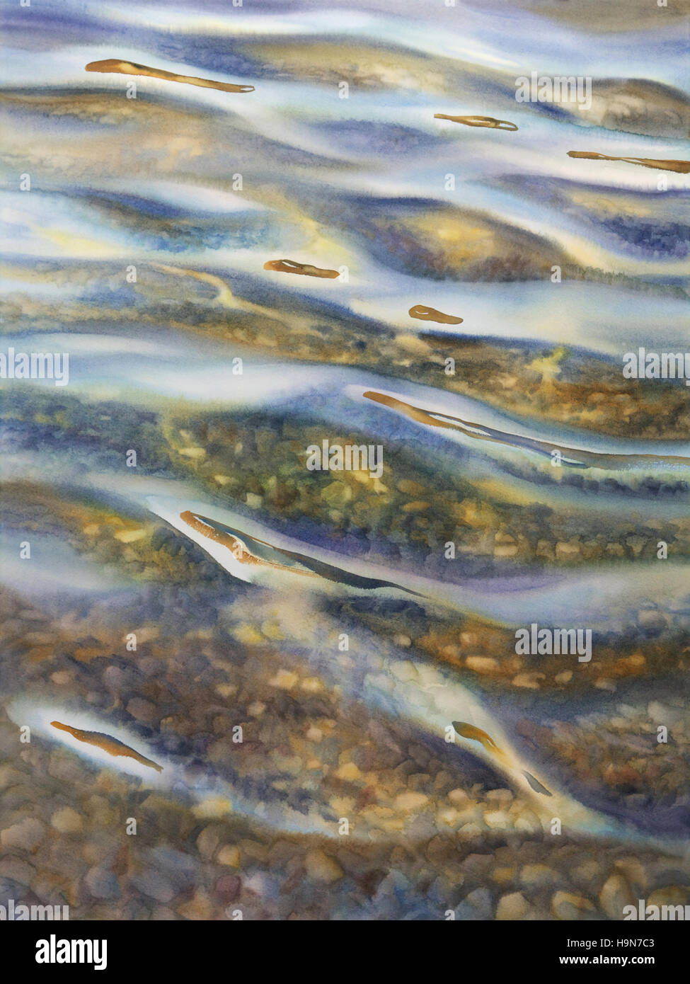 sun rays watercolor Stock Photo - Alamy