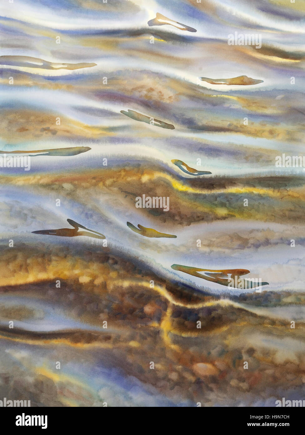 warm water watercolor Stock Photo - Alamy