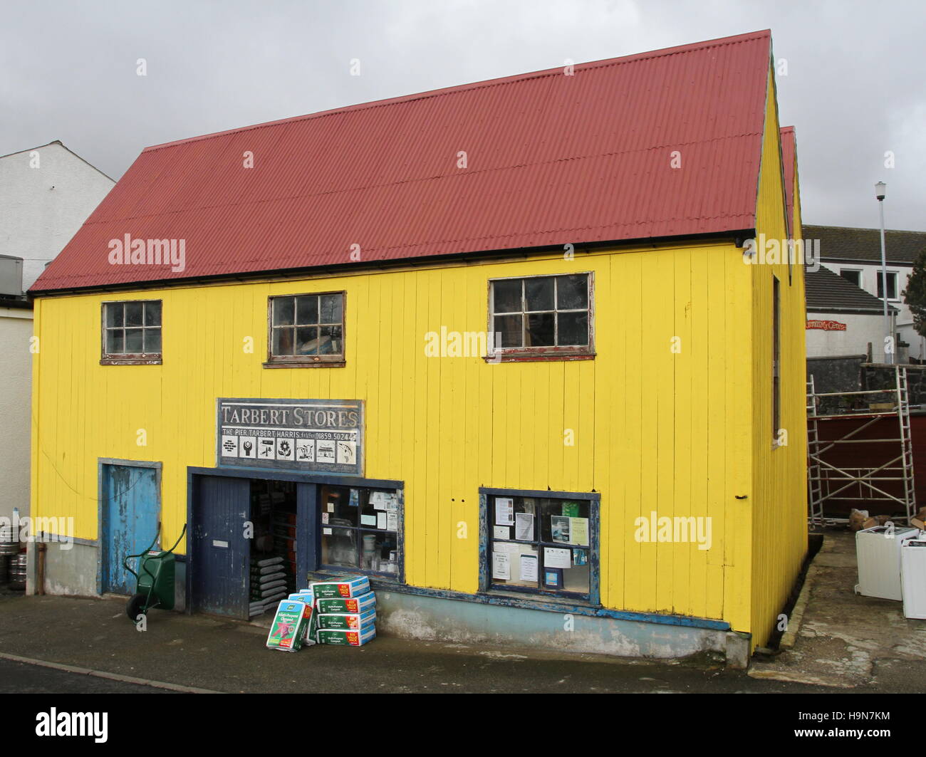 Exterior of Tarbert Stores Harris Scotland May 2014 Stock Photo - Alamy
