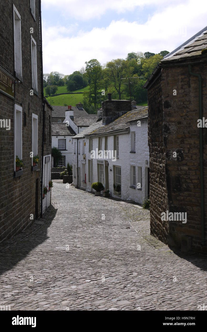 The village of Dent in the Yorkshire Dales National Park Stock Photo ...