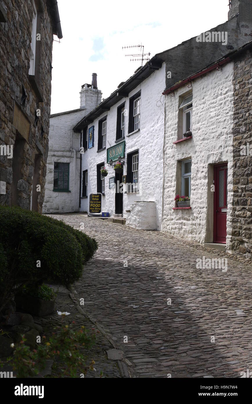 The village of Dent in the Yorkshire Dales National Park Stock Photo ...
