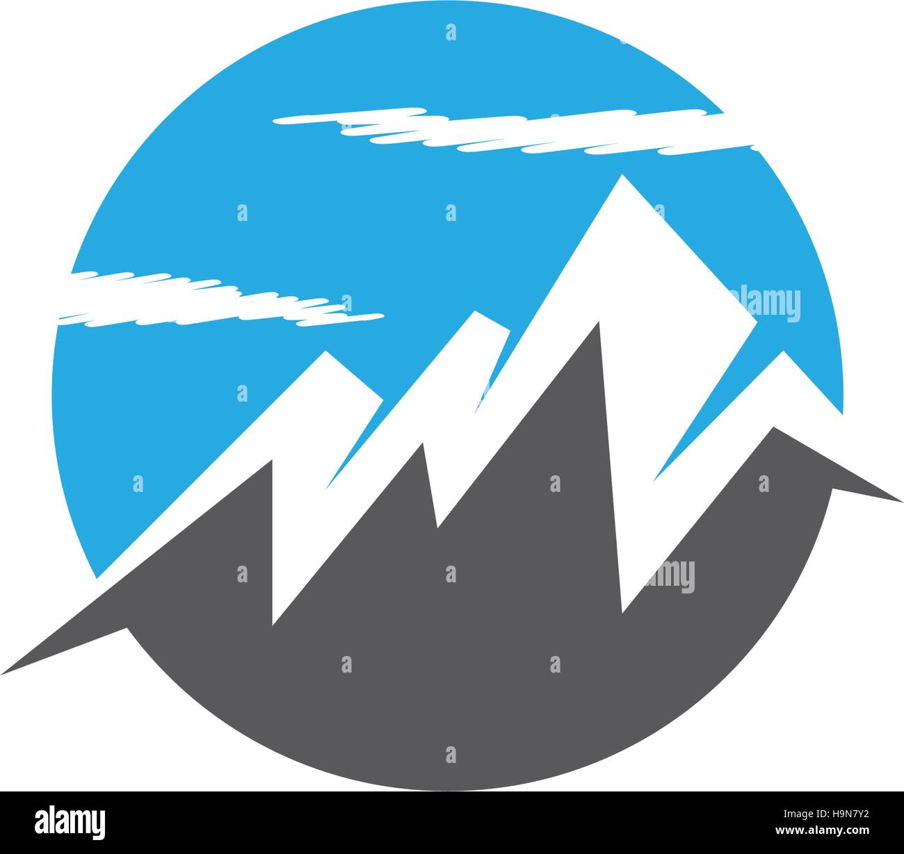 Mountain vector icon illustration design template Stock Vector Image ...